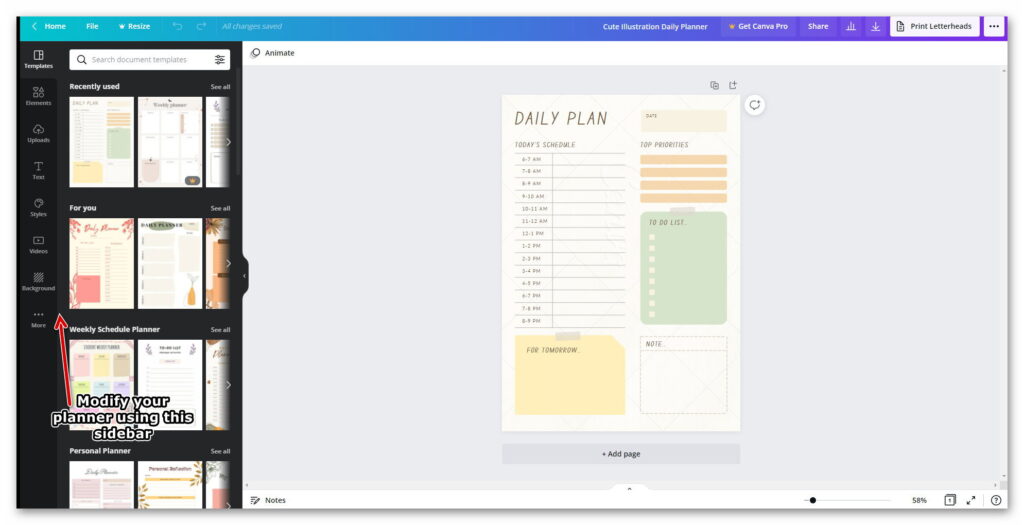 Create A Planner Using Canva | AJ Bower & ArtAwry Free Content Creation